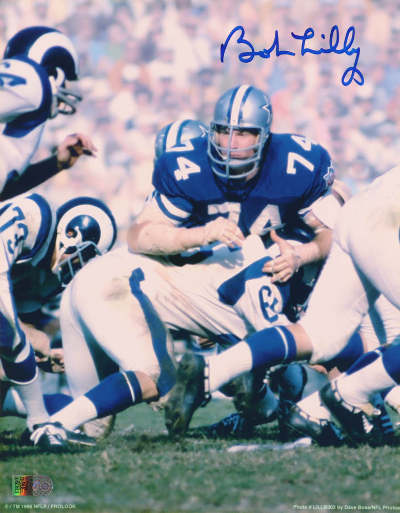 Bob Lilly Signed Cowboys 8x10 Photo (AIV) | Pristine Auction