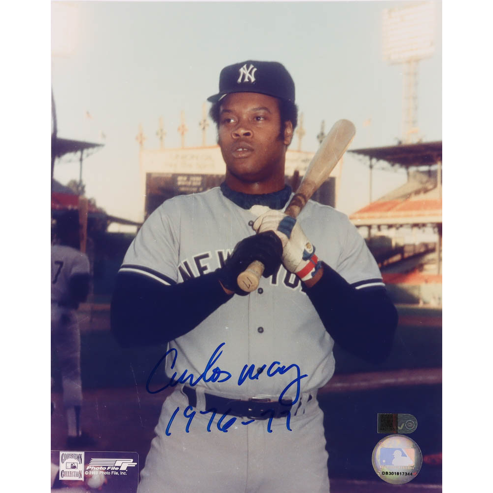 Carlos May Signed Yankees 8x10 Photo Inscribed "1976-77" (AIV ...
