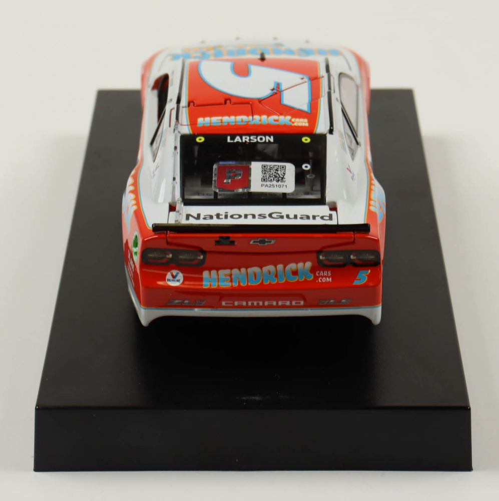 Kyle Larson Signed NASCAR #5 Hendrickcars.com Throwback Camaro ZL1 1:24 ...