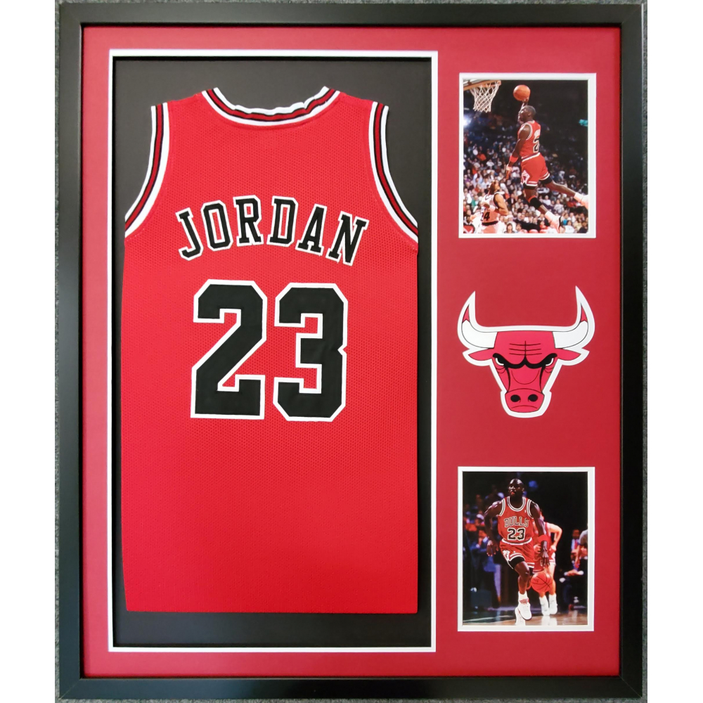 Michael Jordan Custom Framed Jersey Display | Pristine Auction