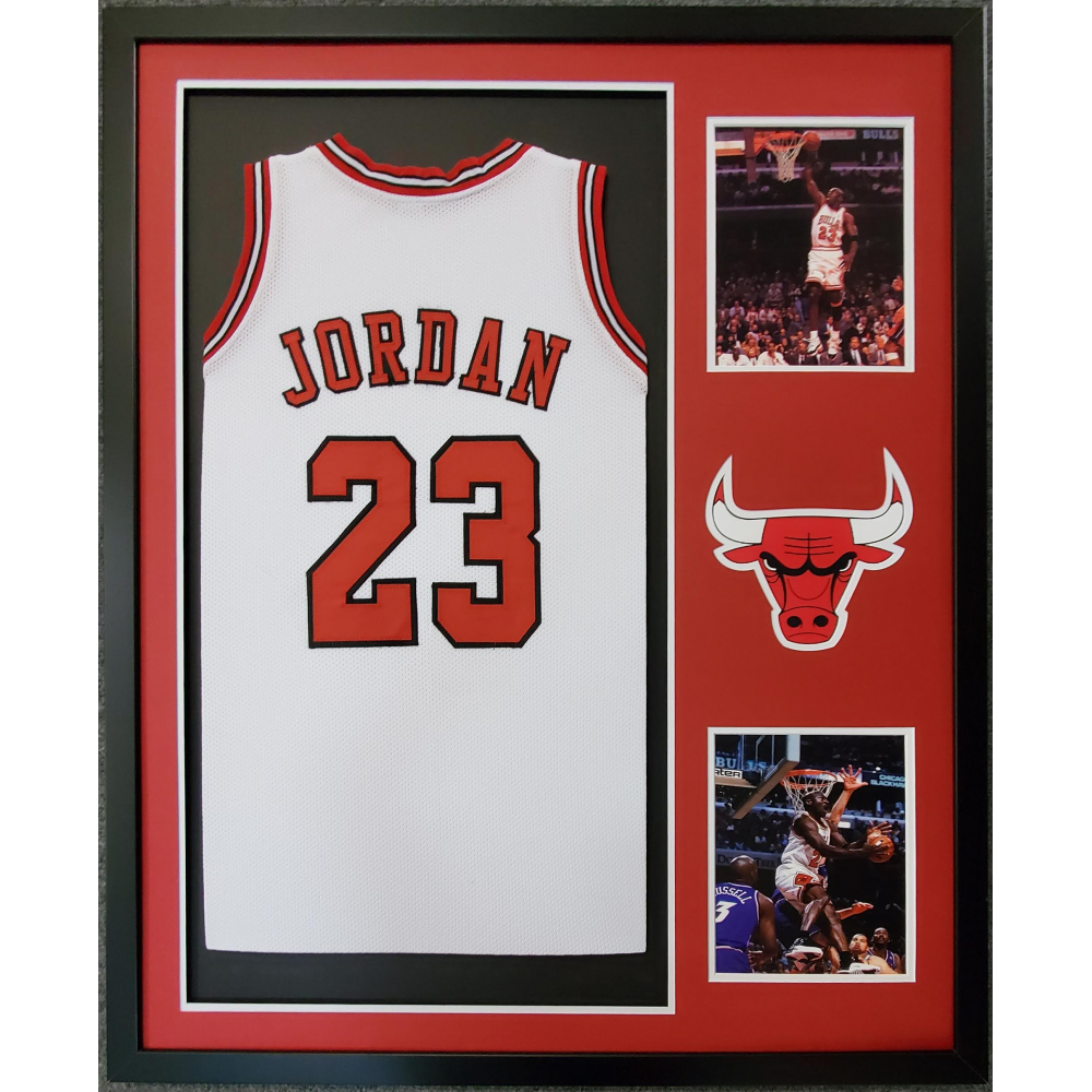 Michael Jordan Custom Framed Jersey Display | Pristine Auction