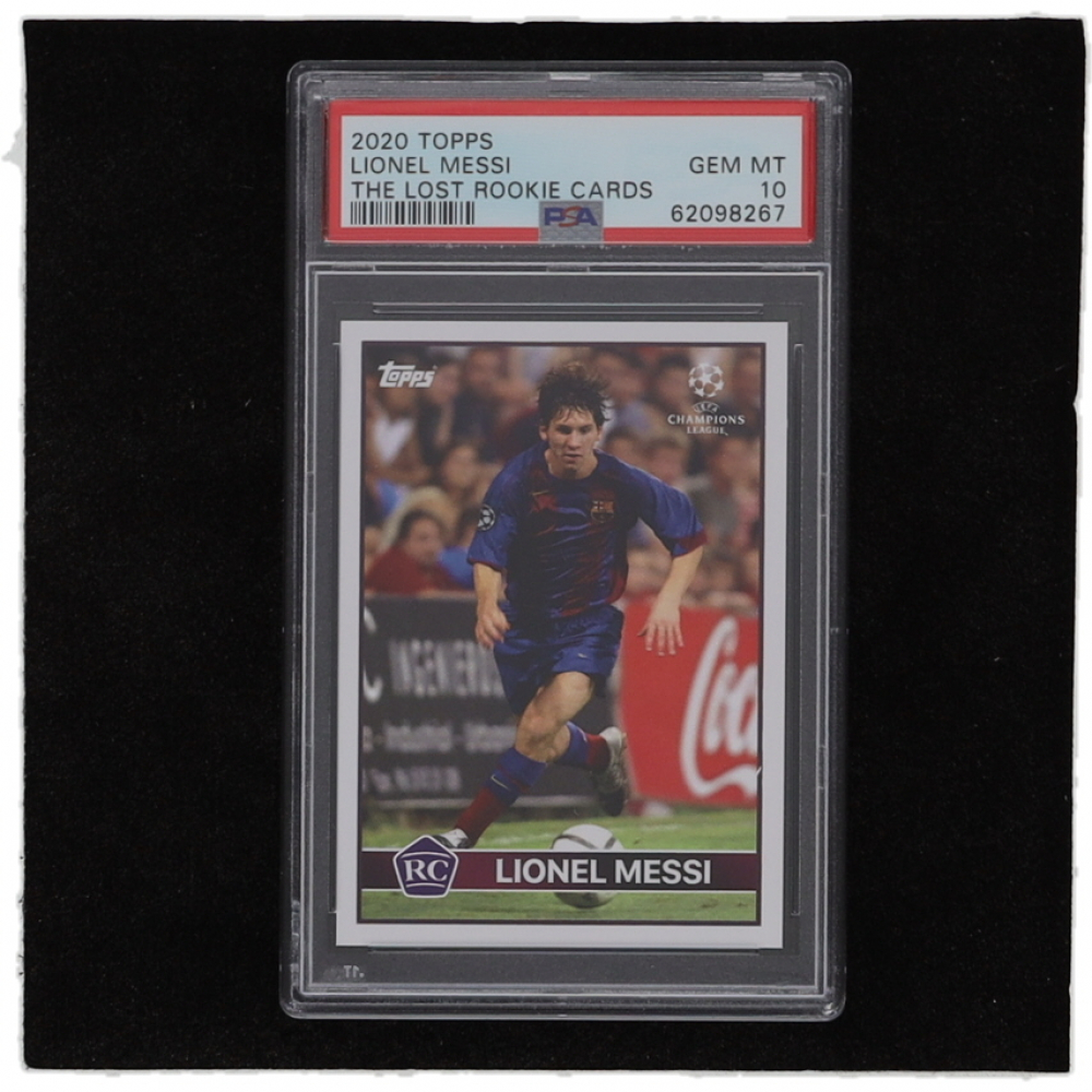 Lionel Messi 2020 Topps The Lost Rookie Cards (PSA 10) | Pristine Auction
