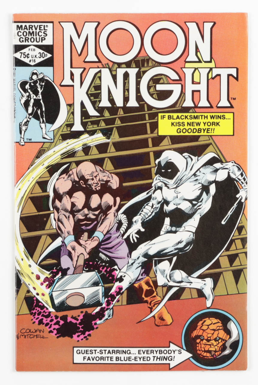 1982 "Moon Knight" Issue #16 Marvel Comic Book | Pristine Auction
