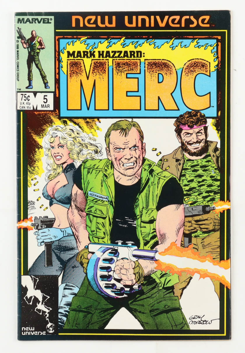 1987 "Mark Hazzard: MERC" Issue #5B Marvel Comic Book | Pristine Auction