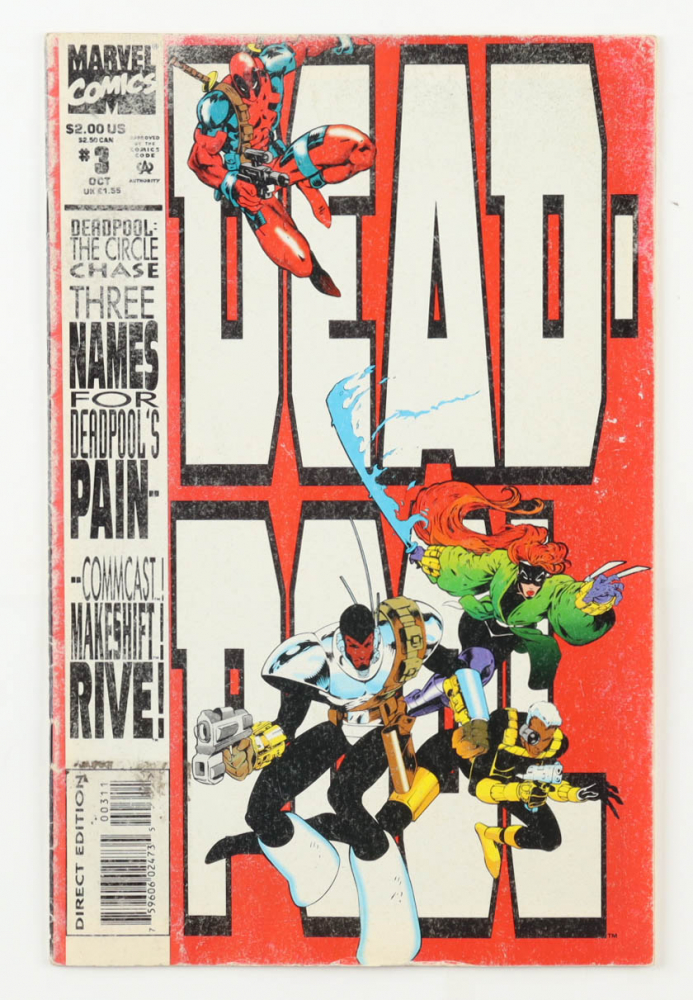 1993 "Deadpool: Circle Chase" Issue #3 Marvel Comic Book | Pristine Auction