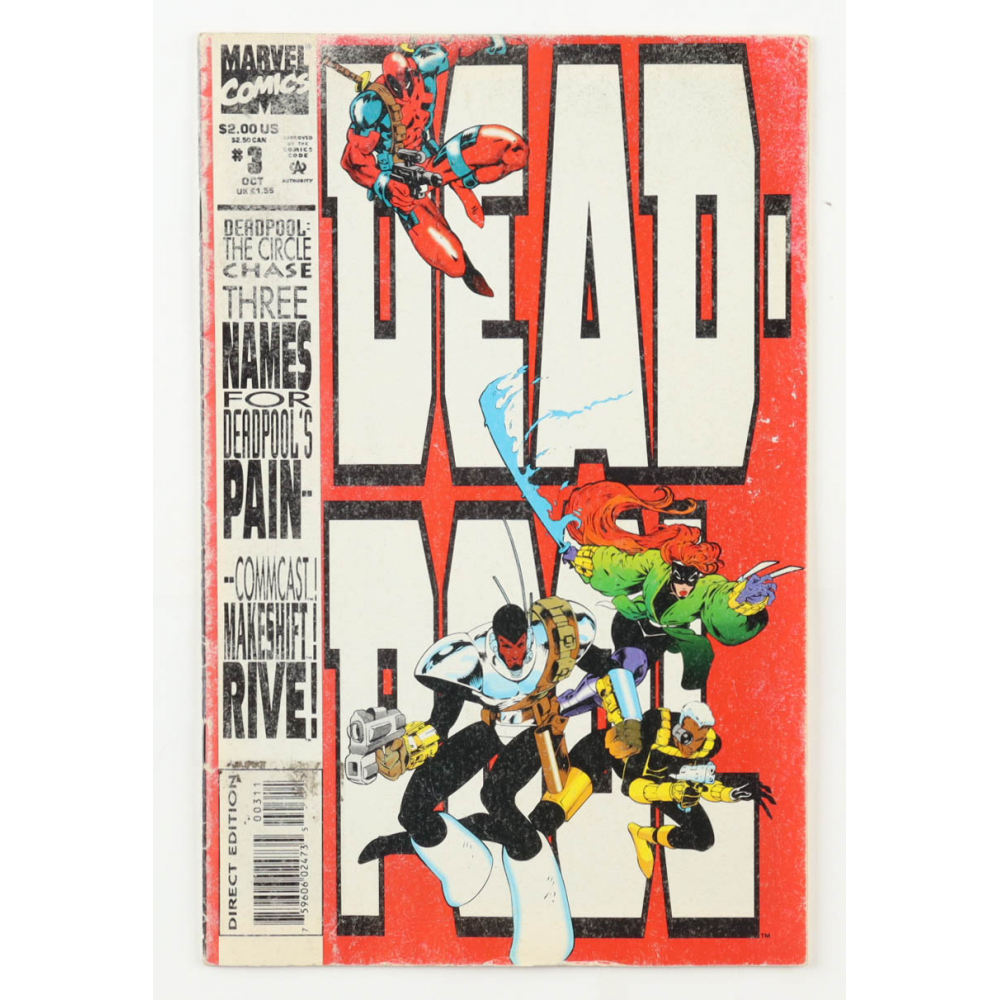 1993 "Deadpool: Circle Chase" Issue #3 Marvel Comic Book | Pristine Auction