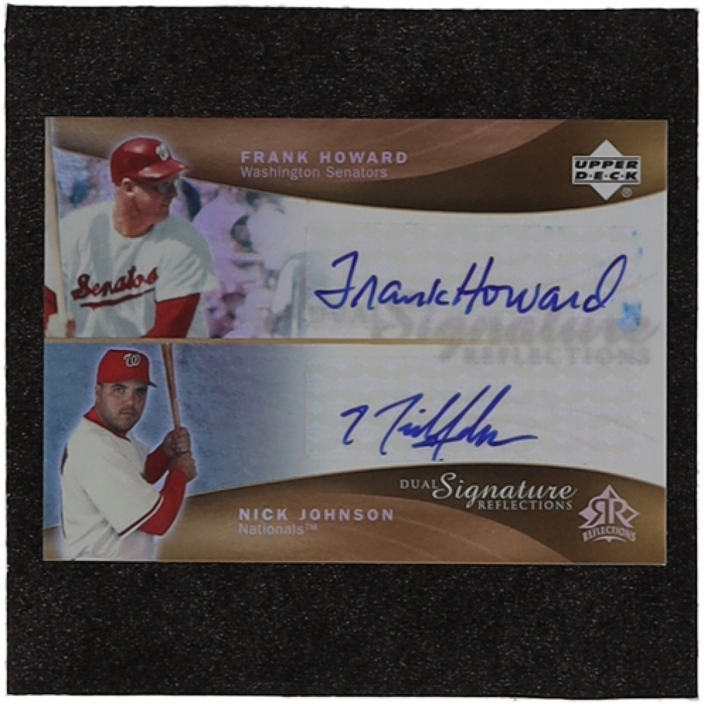Frank Howard / Nick Johnson 2005 Reflections Dual Signatures #FHNJ T3 ...