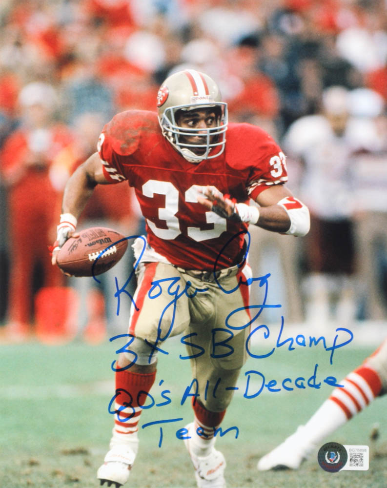 Roger Craig Signed 49ers 8x10 Photo with Multiple Inscriptions (Beckett ...