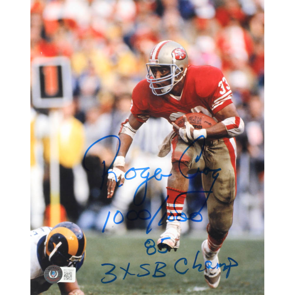 Roger Craig Signed 49ers 8x10 Photo with Multiple Inscriptions (Beckett ...