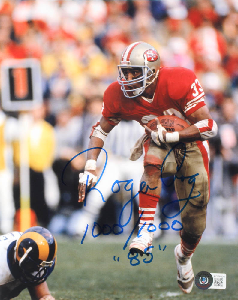 Roger Craig Signed 49ers 8x10 Photo with Multiple Inscriptions (Beckett ...