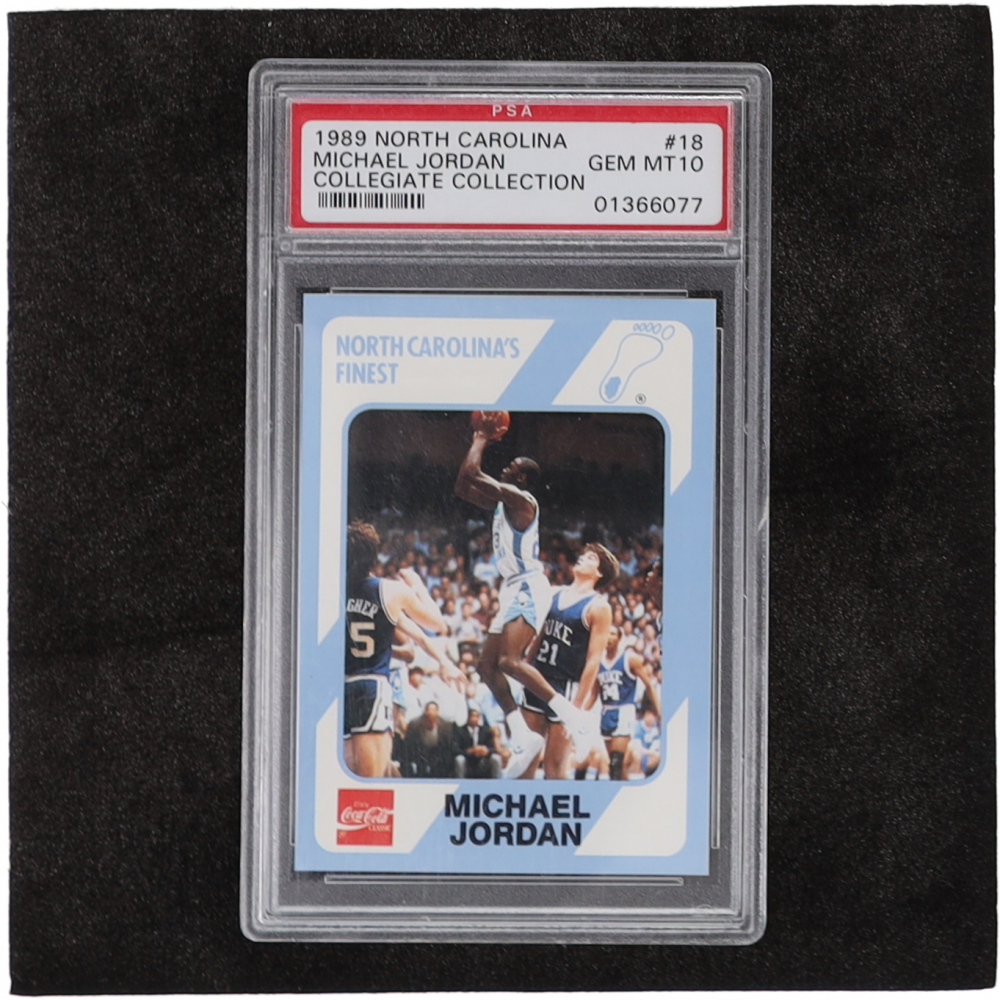 Michael Jordan 1989-90 North Carolina Collegiate Collection #18 (PSA 10 ...