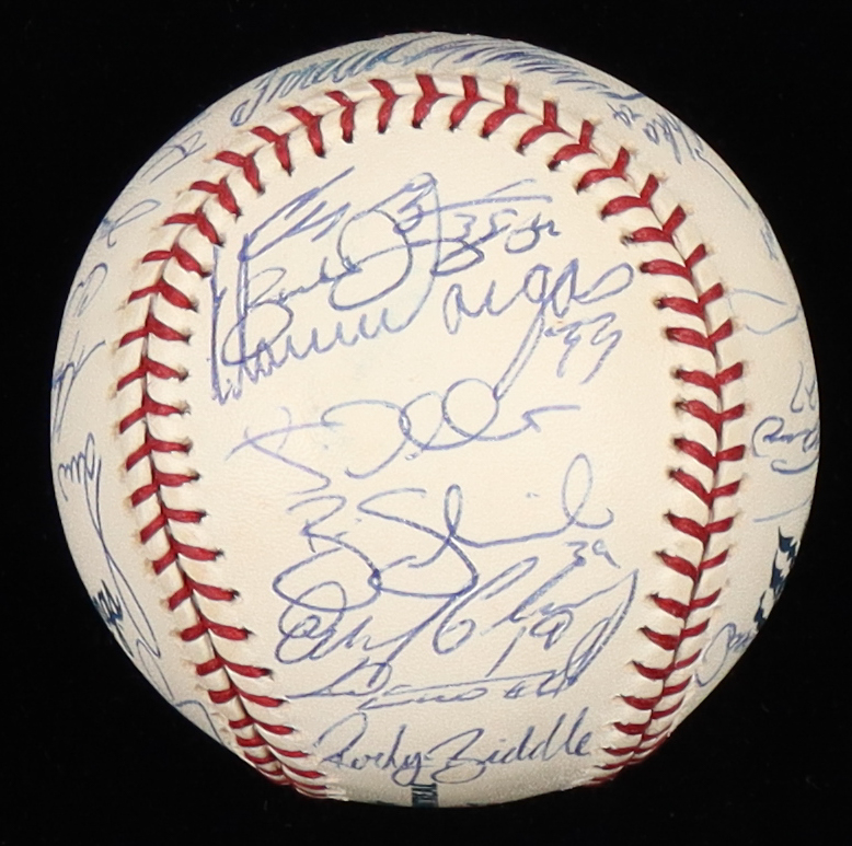 2003 Expos Baseball Team-Signed by (27) with Frank Robinson, Vladimir ...