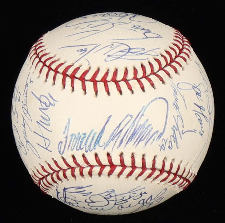 2003 Expos Baseball Team-Signed by (27) with Frank Robinson, Vladimir ...