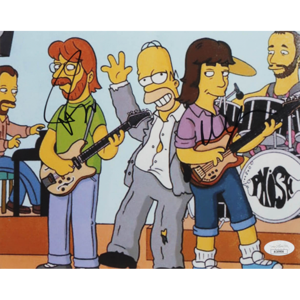 Mike Gordon & Trey Anastasio Signed "The Simpsons" 8x10 Photo (JSA ...