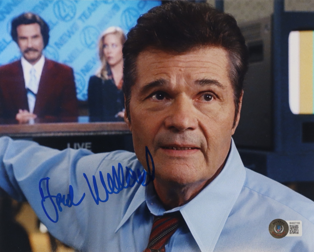 Fred Willard Signed "Anchorman: The Legend of Ron Burgundy" 8x10 Photo ...