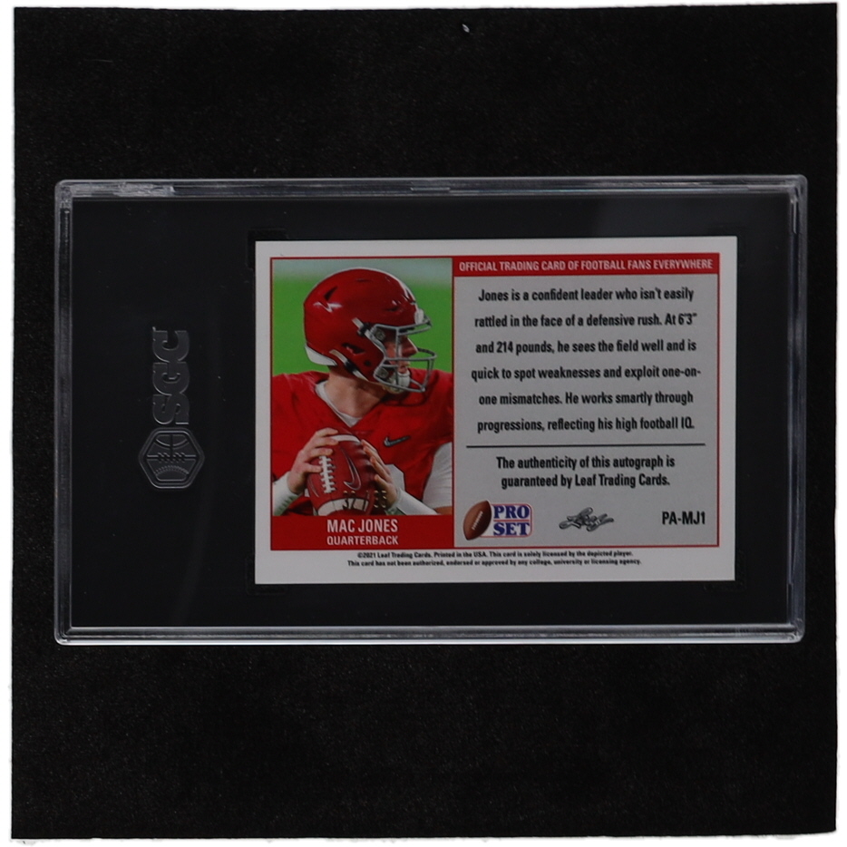 Mac Jones 2021 Leaf Pro Set Metal Autographs Rainbow Pink #PAMJ1 #32/35 ...