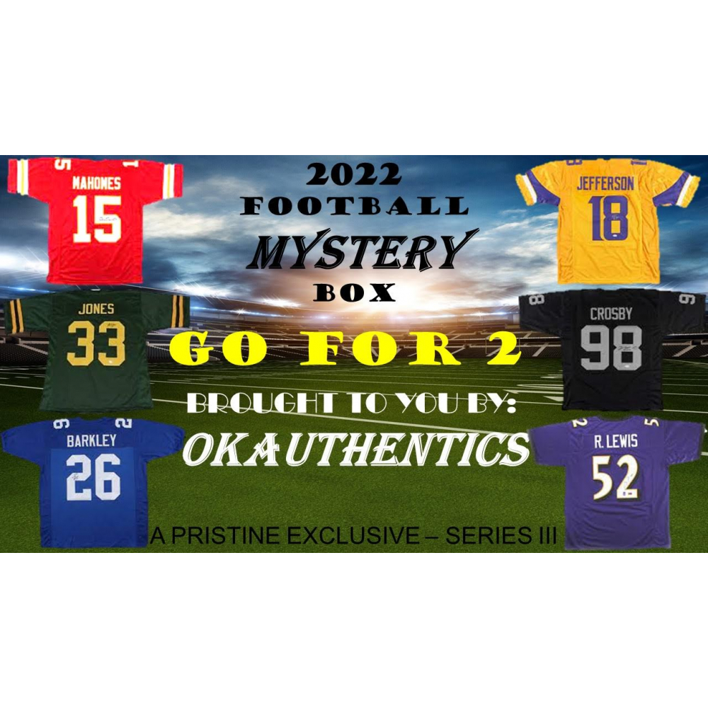 OKAUTHENTICS 2022 Football Go for 2 Jersey Mystery Box - Series III ...