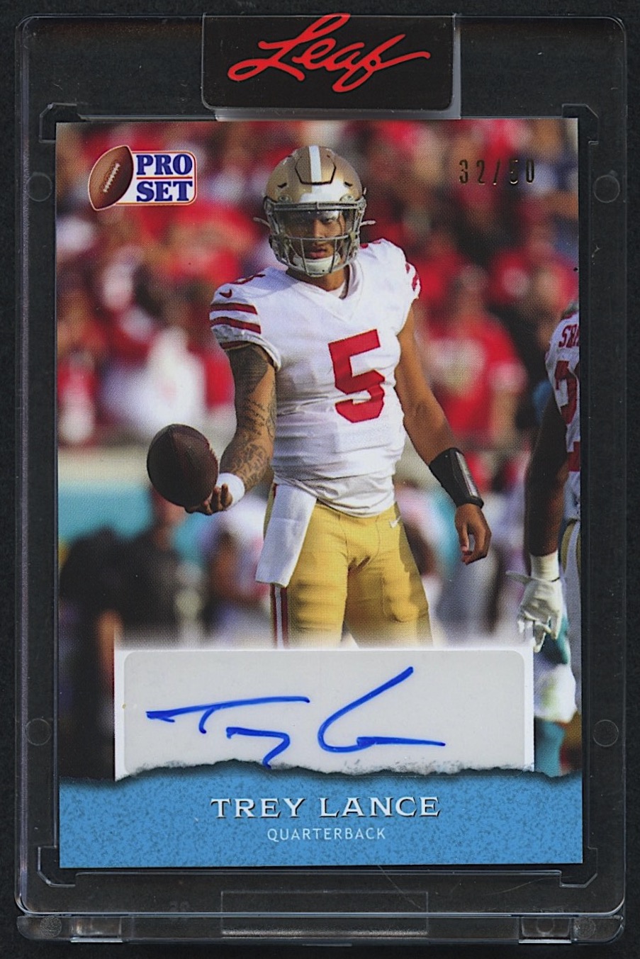 Trey Lance 2022 Leaf Pro Set #PSA-TL2 Autograph #32/50 | Pristine Auction