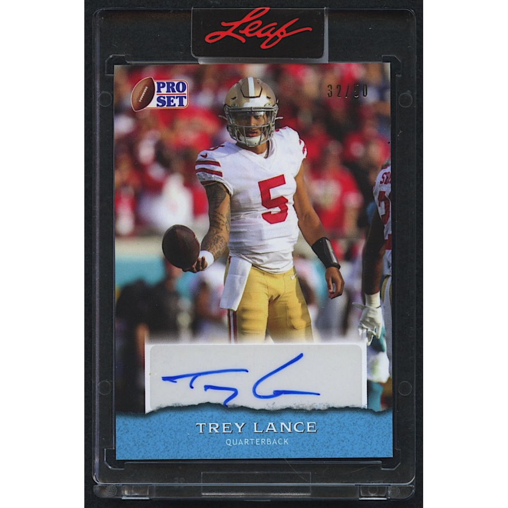 Trey Lance 2022 Leaf Pro Set #PSA-TL2 Autograph #32/50 | Pristine Auction