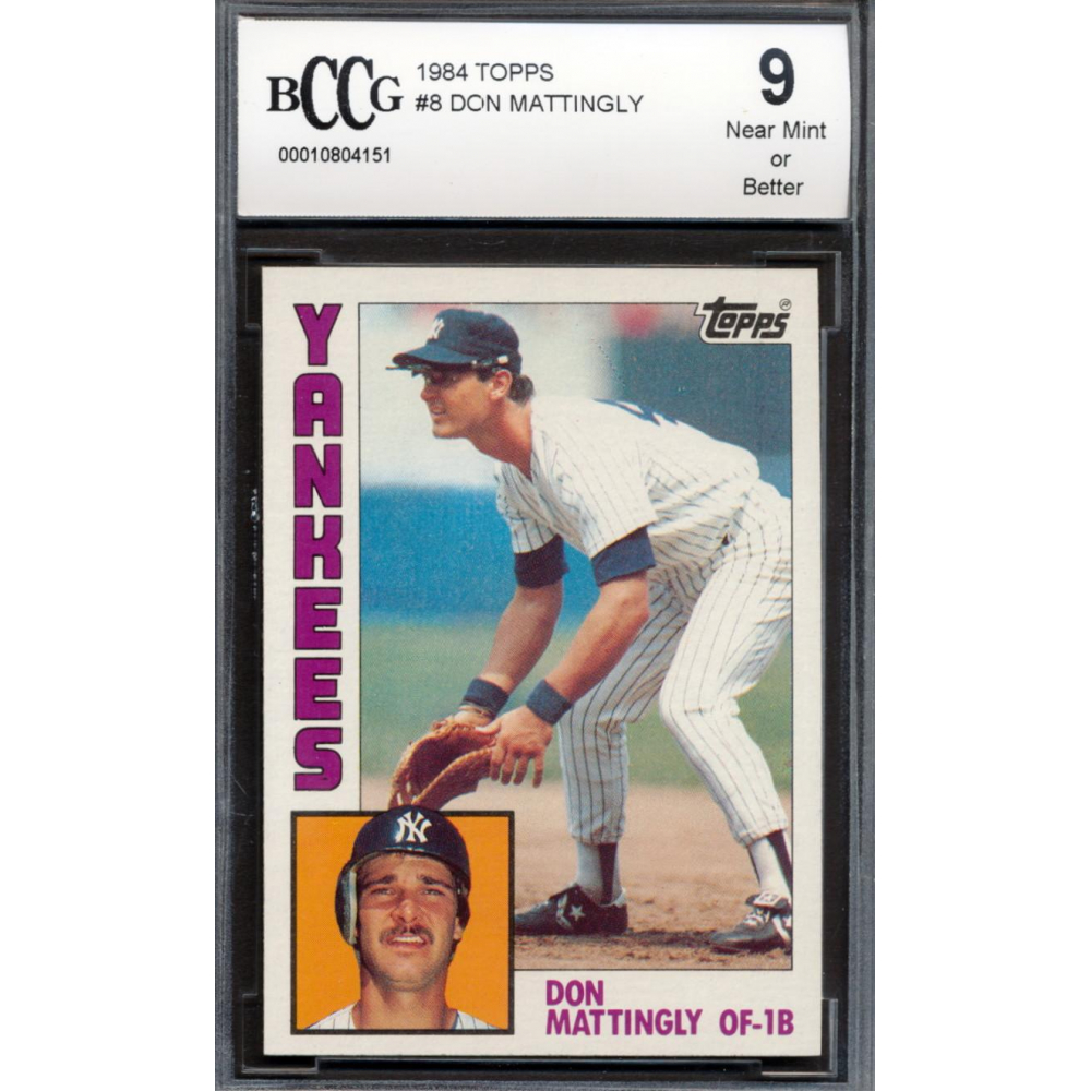 Don Mattingly 1984 Topps #8 RC (BCCG 9) | Pristine Auction