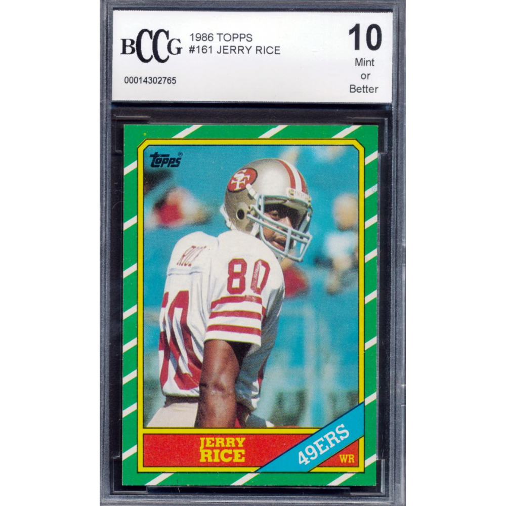 Jerry Rice 1986 Topps #161 RC (BCCG 10) | Pristine Auction