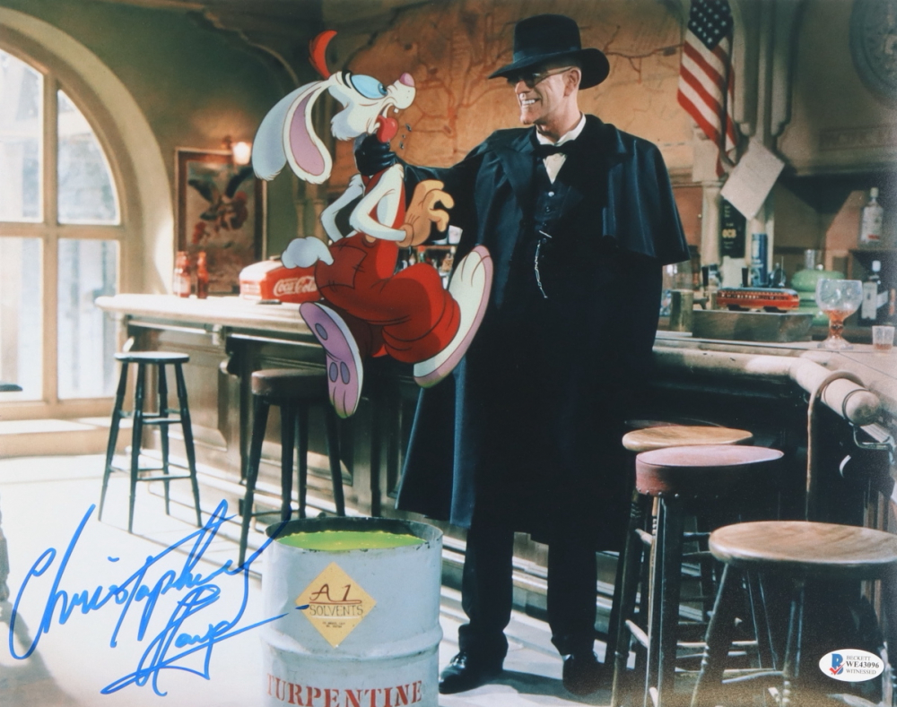 Christopher Lloyd Signed "Who Framed Roger Rabbit" 11x14 Photo (Beckett ...