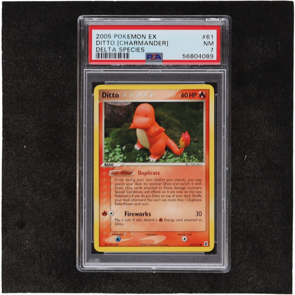 Ditto - Charmander - 2005 Pokemon EX Delta Species #61 (PSA 7 ...