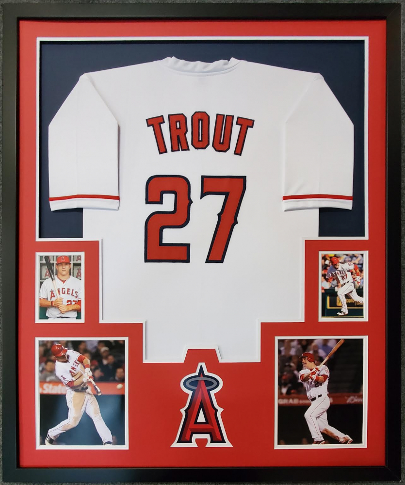 Mike Trout Custom Framed Jersey Display | Pristine Auction