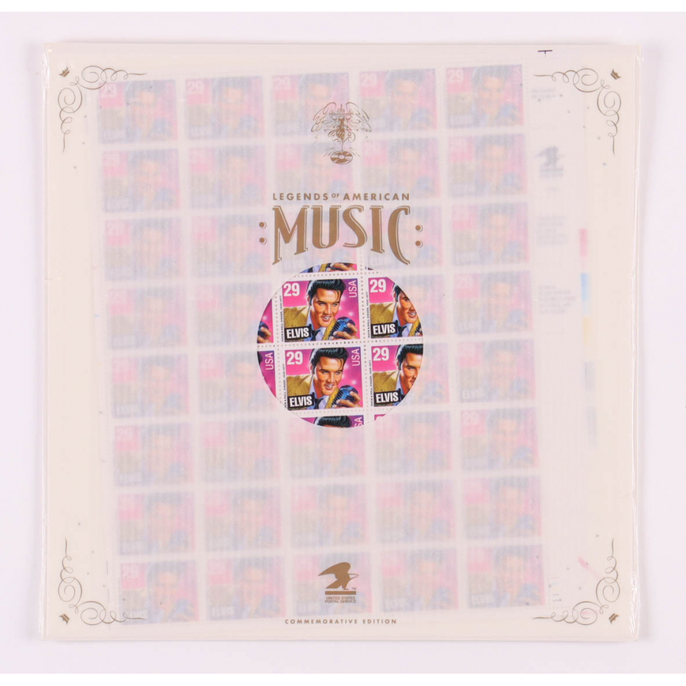 1992 Uncut Sheet of (40) Elvis Presley Stamps | Pristine Auction