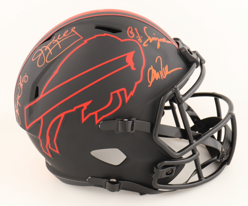 Bills Full-Size Eclipse Alternate Speed Helmet Signed by (4) with Jim ...