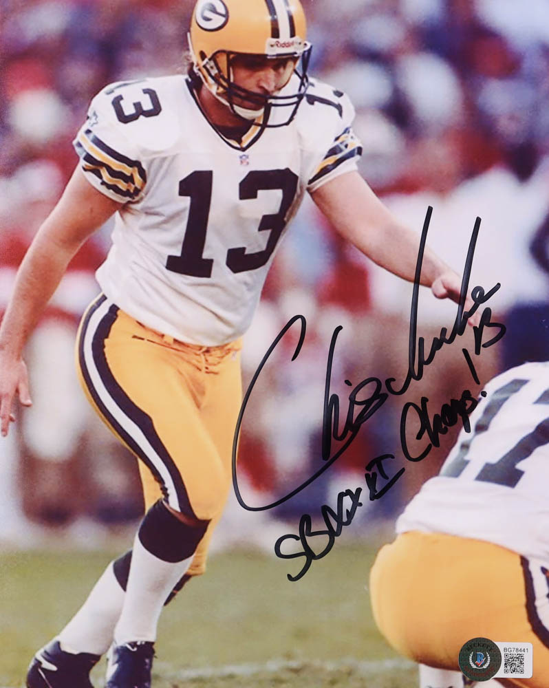 Chris Jacke Signed Packers 8x10 Photo Inscribed "SB XXXI Champs ...