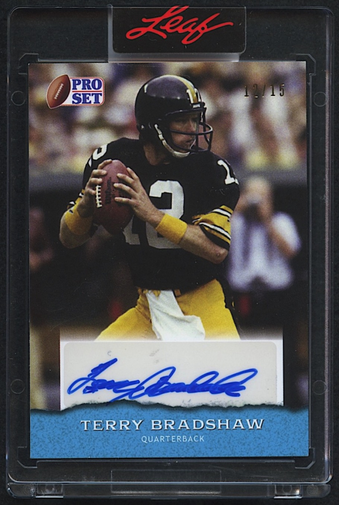 Terry Bradshaw 2022 Leaf Pro Set #PSA-TB1 Autograph #12/15 | Pristine ...