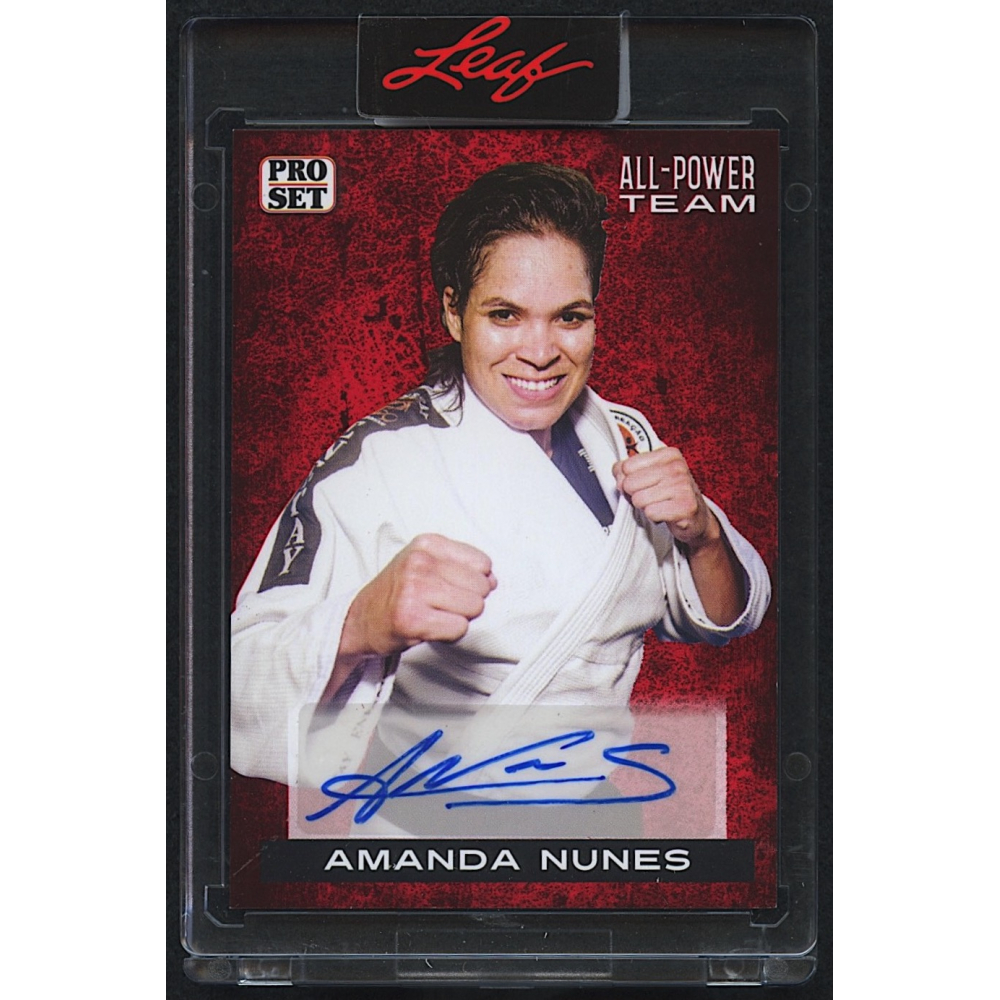 Amanda Nunes 2022 Leaf Pro Set #APT-AN1 'All Power Team' Autograph ...