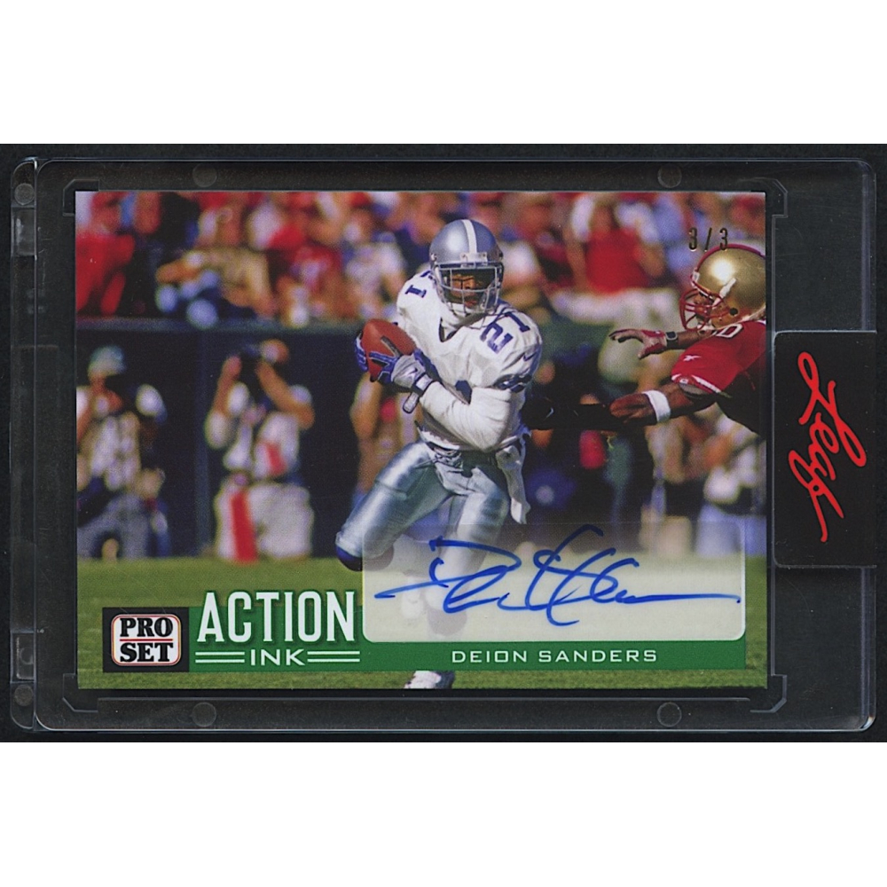 Deion Sanders 2022 Leaf Pro Set Action Ink #AI-DS1 Autograph #3/3 ...