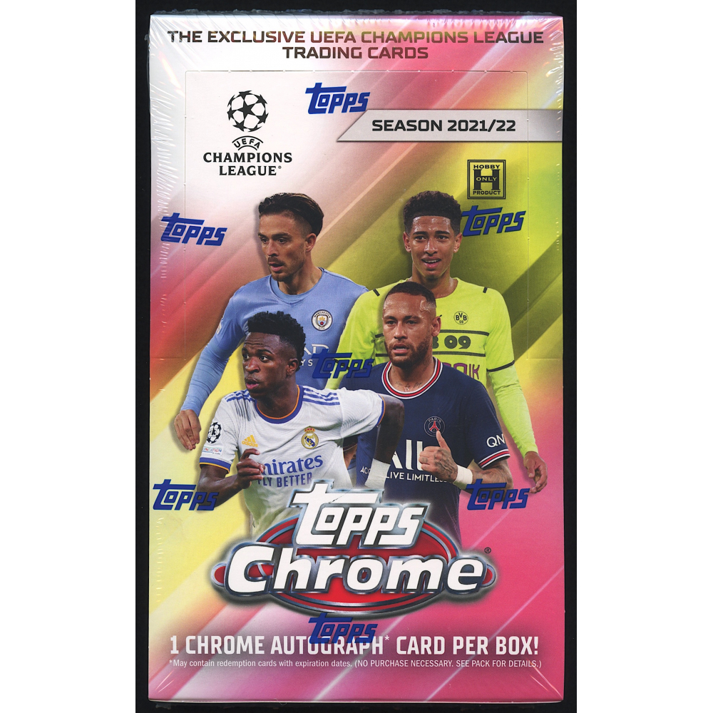 2021-22 Topps UEFA Champions League Chrome Soccer Hobby Box | Pristine ...