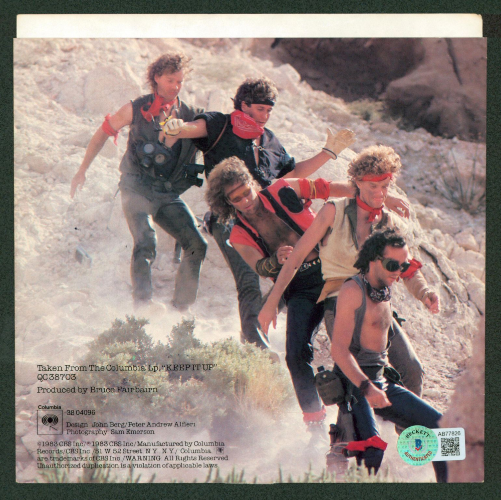 Mike Reno, Paul Dean, Doug Johnson & Matt Frenette Signed "Queen of the ...