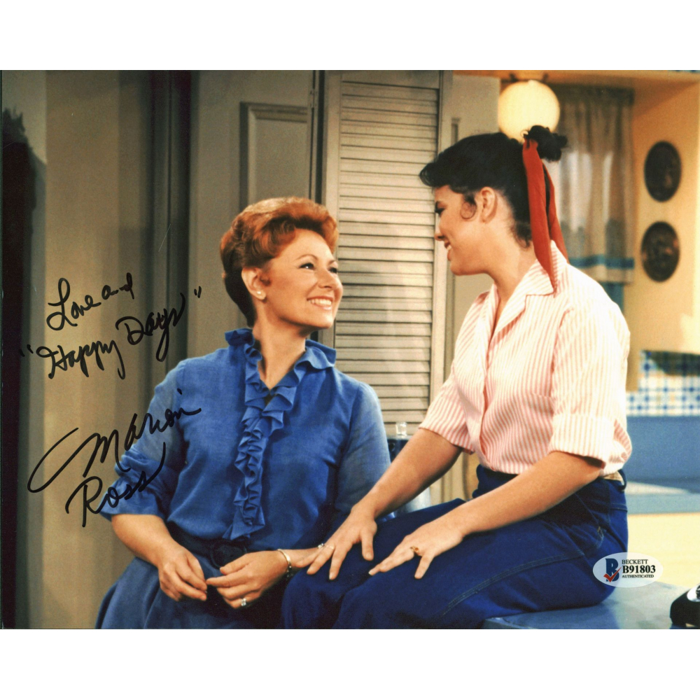 Marion Ross Signed "Happy Days" 8x10 Photo Inscribed "Love And Happy ...