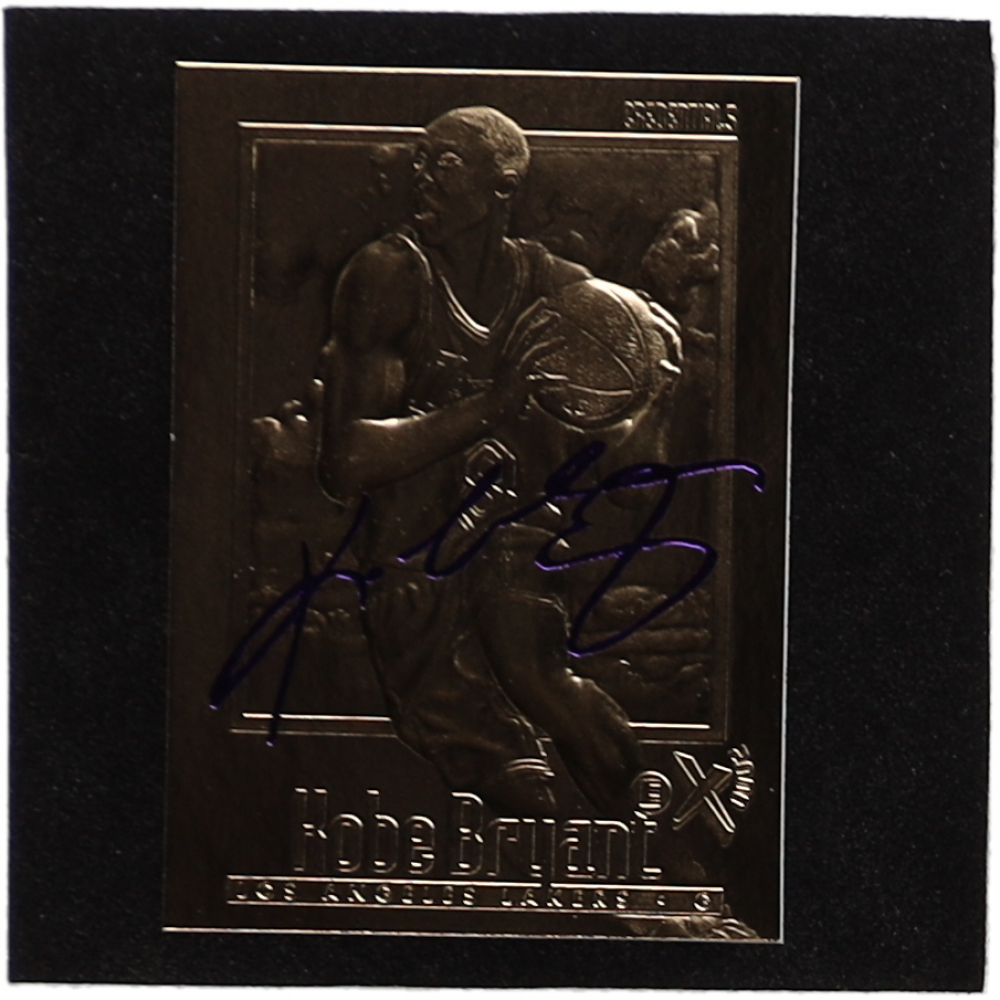 Kobe Bryant 1997 Skybox EX 2000 Purple Signature 23KT Gold Card #24196 ...