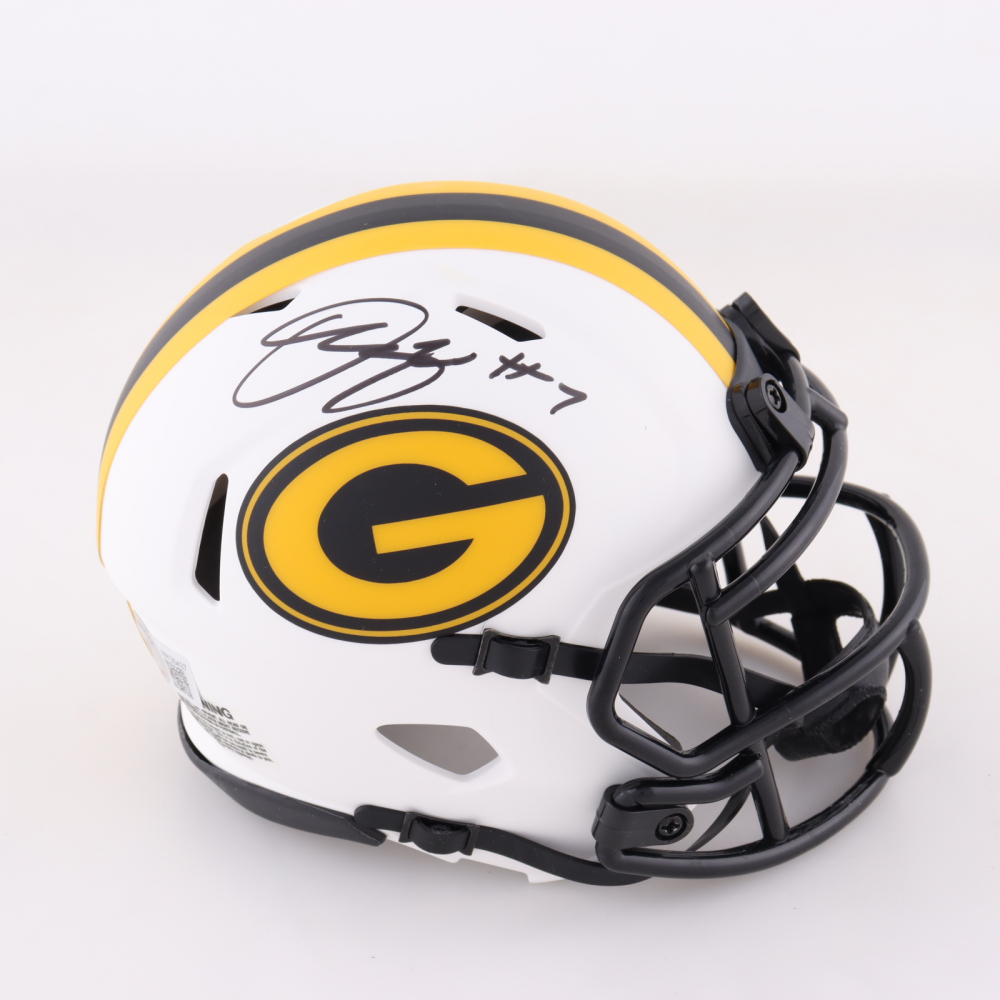 Quay Walker Signed Packers Lunar Eclipse Alternate Speed Mini Helmet ...
