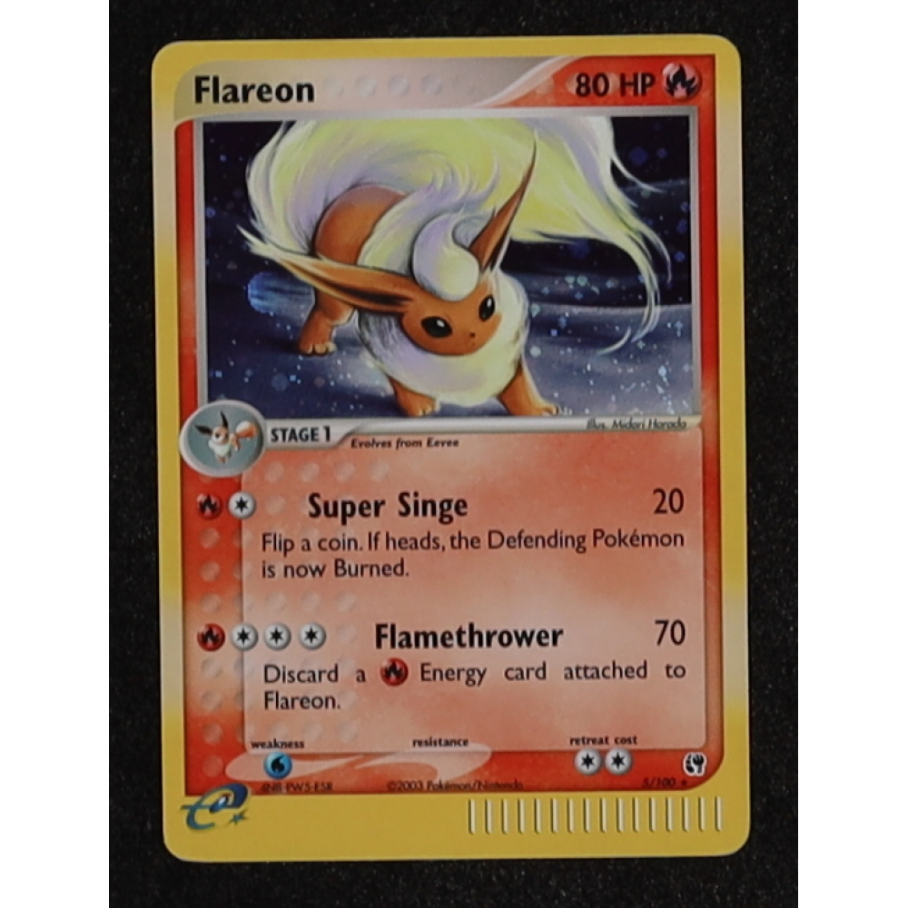 Flareon 2003 Pokemon EX Sandstorm #5 Holo | Pristine Auction