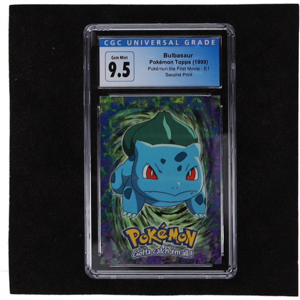 Bulbasaur 1999 Pokemon Movie Animation Edition Black #E1 #01 (CGC 9.5) | Pristine Auction