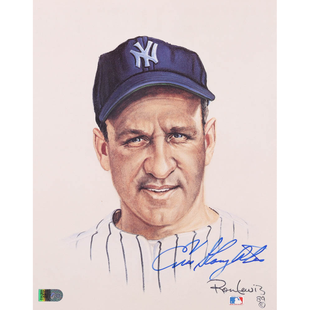 Enos Slaughter Signed LE Yankees 8x10 Living Legends Print (AIV ...