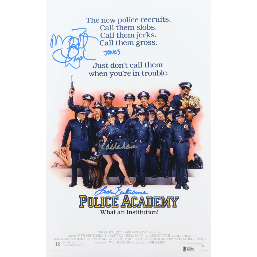 Leslie Easterbrook & Michael Winslow Signed "Police Academy" 11x17 ...