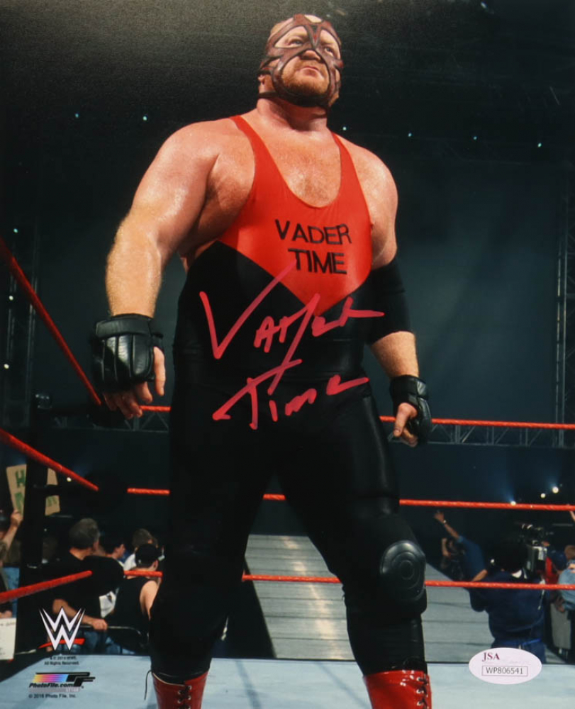 Big Van Vader Signed WWE 8x10 Photo Inscribed "Time" (JSA) | Pristine ...