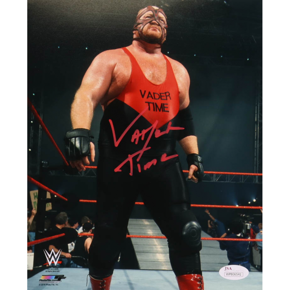 Big Van Vader Signed WWE 8x10 Photo Inscribed "Time" (JSA) | Pristine ...