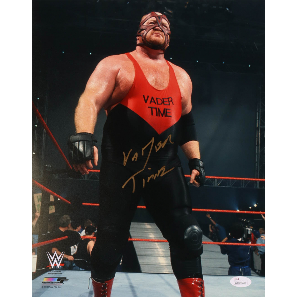 Big Van Vader Signed WWE 11x14 Photo Inscribed "Time" (JSA) | Pristine ...