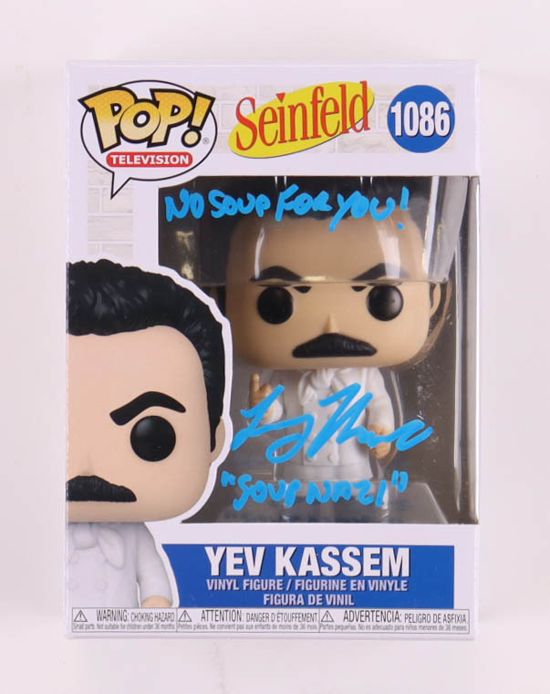 Larry Thomas Signed "Seinfeld" #1086 Yev Kassem Funko Pop! Vinyl Figure ...