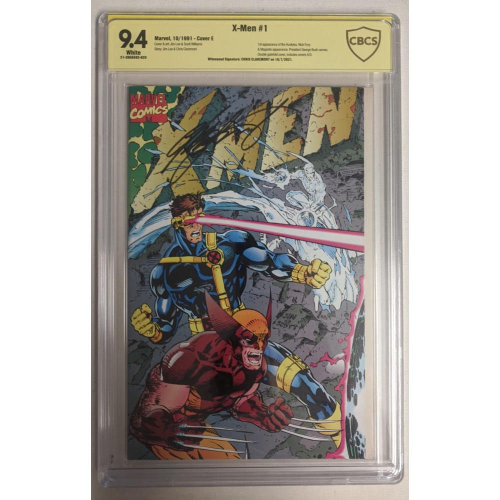 Chris Claremont Signed 1991 "X-Men" Issue #1E Cyclops & Wolverine ...