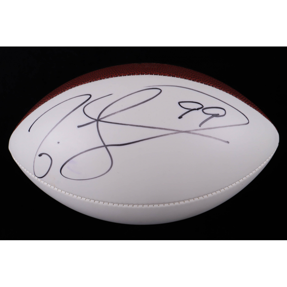 Jason Taylor Signed "The Duke" NFL White Panel Football (JSA ...