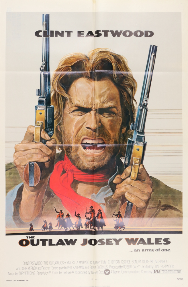 Original Vintage 1976 "The Outlaw Josey Wales" LE 27x41 One-Sheet Movie ...